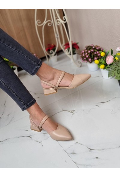 İnci Moda Incimoda Çok Şık Çok Rahat Çift Bantlı Babet