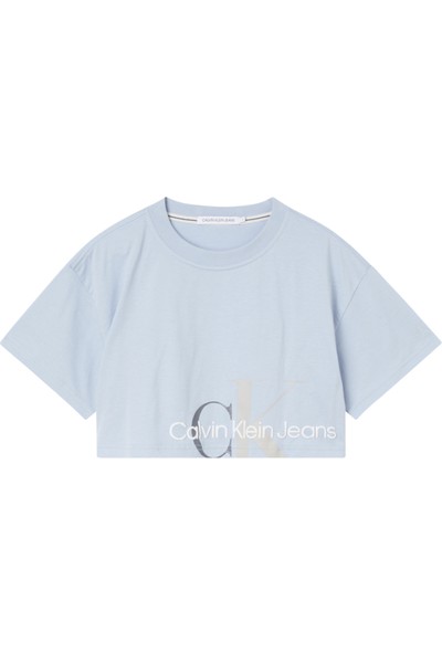 Calvin Klein J20J217907C1U Yuvarlak Yaka Normal Kalıp Mavi Kadın T-Shirt Calvin Klein J20J217907C1U Yuvarlak Yaka Normal Kalıp Mavi Kadın T-Shirt