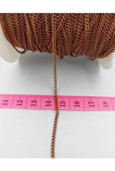 Ztt Zincir 0,6 mm Bakır Renk Takı ve Kolye Yapımı 5 Metre Ztt Zincir 0,6 mm Bakır Renk Takı ve Kolye Yapımı 5 Metre