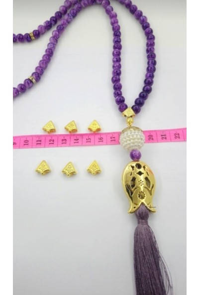 Ztt Metal Tesbih Üçgen Aparatı Gold Renk 10 Adet