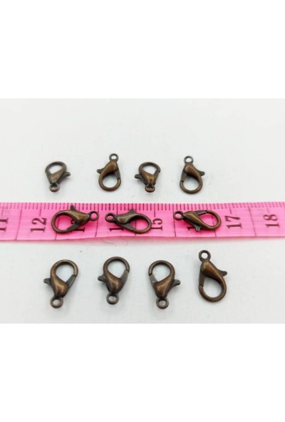 Ztt Papağan Klips Takı Aparatı Bakır Rengi 1 cm 10 Adet