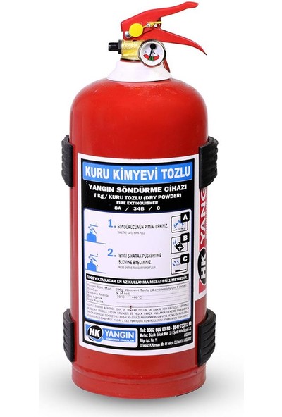 Badem10 Yangın Söndürme Tüpü Kuru Kimyevi Tozlu Söndürücü 1 kg (SKT:2025) Badem10 Yangın Söndürme Tüpü Kuru Kimyevi Tozlu Söndürücü 1 kg (SKT:2025)
