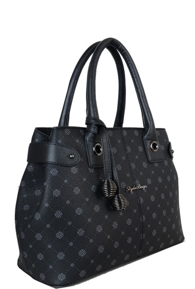 Vanolya Collection Monogram Siyah Içi Iki Bölmeli Kadın Omuz Çantası Vanolya Collection Monogram Siyah Içi Iki Bölmeli Kadın Omuz Çantası