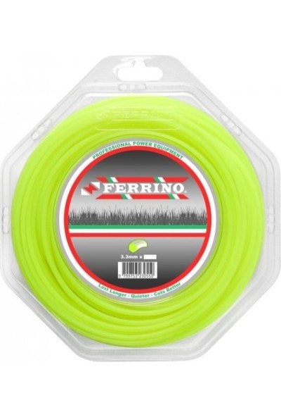 Ferrino 6 Köşe Yeşil Motorlu Tırpan Misinası 3.3MMX46M