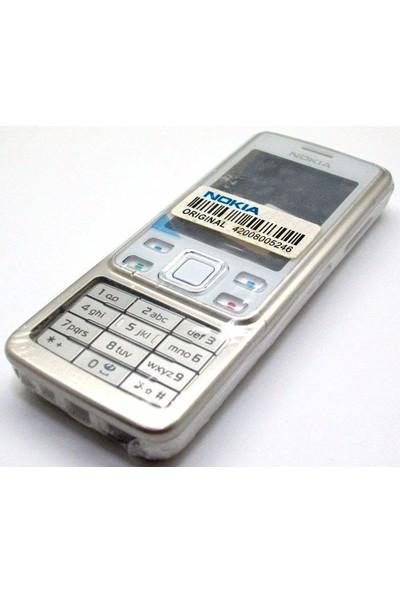SET MB Nokia 6300 Kasa Full Set Beyaz Orta Kasa Kapak Tuş Takımı
