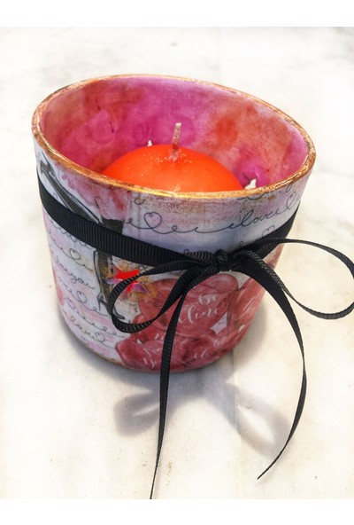 Dekoratif Hediyeilk Renkli Mumluk