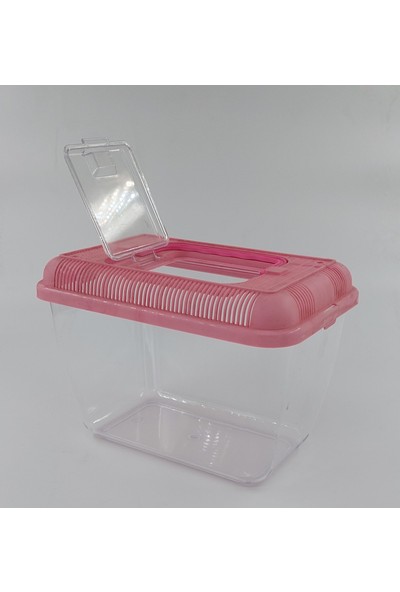 Friendly Plast Taşınabilir Akvaryum 3,5 Litre Plastik Fanus Pembe Friendly Plast Taşınabilir Akvaryum 3,5 Litre Plastik Fanus Pembe