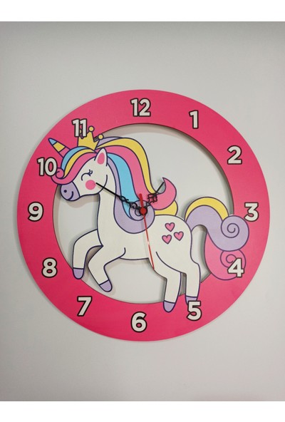 Eyka Store Eyka Bebek Çocuk Odası Duvar Saati Unicorn