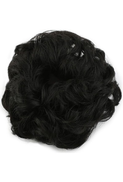 Colezium Yoğun Saçlı Lastikli Topuz Toka - Siyah