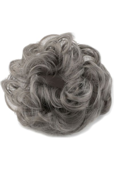 Colezium Saçlı Lastikli Topuz Toka - Gri Colezium Saçlı Lastikli Topuz Toka - Gri