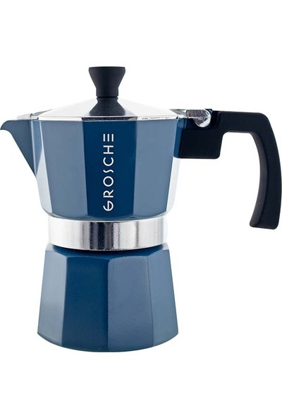 Grosche Milano Moka Pot Mavi 3 Cup 150 ml