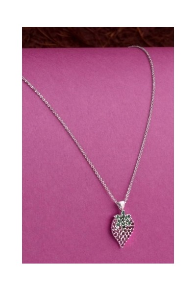 By Zeynep Çilek Figürlü Zirkon Taşlı Minmize Gümüş Kolye