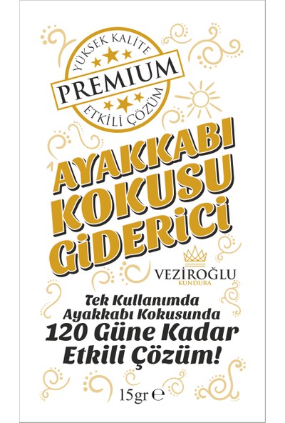 Veziroğlu Kundura Ayakkabı Koku Giderici 3 Adet Veziroğlu Kundura Ayakkabı Koku Giderici 3 Adet