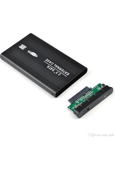 Wozlo 2.5 HDD Kutusu USB 3.0 Hardisk Kutusu Metal Gövde Harici Kutu - Siyah Wozlo 2.5 HDD Kutusu USB 3.0 Hardisk Kutusu Metal Gövde Harici Kutu - Siyah