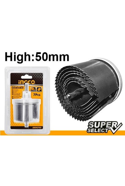 Ingco 7'li Elmas Panç Seti