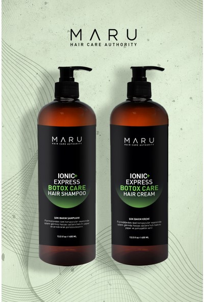 Use Full Maru Ionıc+ Express Botox Care Hair Cream&shampoo Şok Bakım Seti Şampuan ve Krem 400 ml Use Full Maru Ionıc+ Express Botox Care Hair Cream&shampoo Şok Bakım Seti Şampuan ve Krem 400 ml