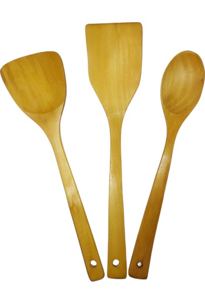 Natura Life Bambu Spatula Kaşık Seti 3 'lü Natura Life Bambu Spatula Kaşık Seti 3 'lü