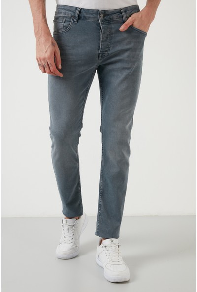 Buratti Pamuklu Normal Bel Slim Fit Dar Paça Jeans Erkek Kot Pantolon 1100G64NAPOLI