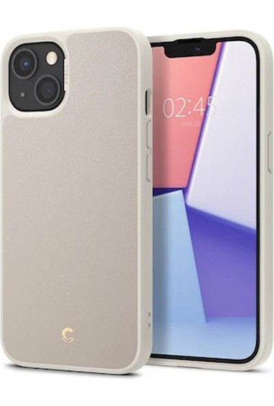 Spigen Ciel by Cyrill Apple iPhone 13 Kılıf Leather Brick Cream - ACS03184 Spigen Ciel by Cyrill Apple iPhone 13 Kılıf Leather Brick Cream - ACS03184