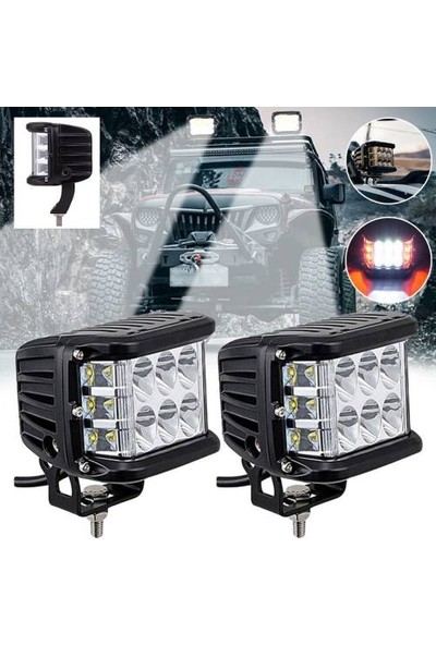 Spechton Off Road LED Aydınlatma Spot Lamba Turuncu Beyaz Fonksiyonel Çalışma Lambası Spechton Off Road LED Aydınlatma Spot Lamba Turuncu Beyaz Fonksiyonel Çalışma Lambası