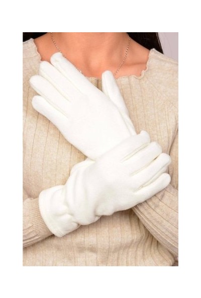 Sen'z Collection Kadın Polar Eldiven Ikili Set (Siyah & Beyaz )