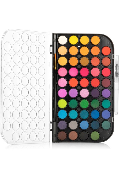 Artzone 48 Renk Tablet Suluboya Seti - Su Hazneli Fırça Hediyeli Artzone 48 Renk Tablet Suluboya Seti - Su Hazneli Fırça Hediyeli