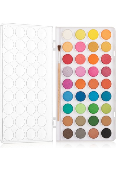 36 Renk Tablet Suluboya Seti - Fırça Hediyeli 36 Renk Tablet Suluboya Seti - Fırça Hediyeli