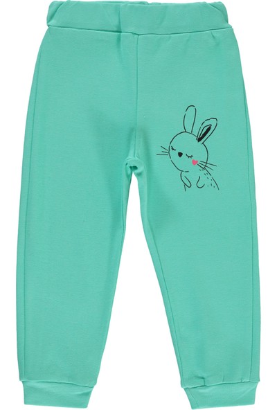 Civil Girls Kız Çocuk Eşofman Altı 2-5 Yaş Mint Yeşili