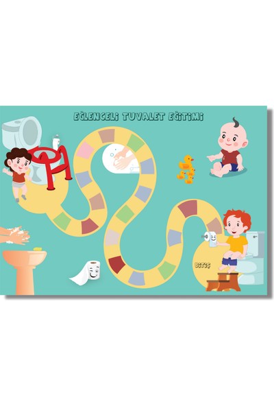 Elvines Eğlenceli Tuvalet Eğitimi Panosu 29.7 x 42 cm Elvines Eğlenceli Tuvalet Eğitimi Panosu 29.7 x 42 cm