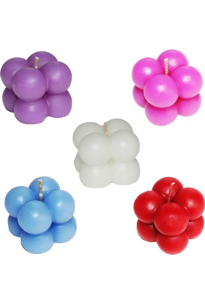 TT Tahtakale Toptancıları Kare Dörtlü Bubble Mum 4 X4 cm (9 Adet) Karışık Renk TT Tahtakale Toptancıları Kare Dörtlü Bubble Mum 4 X4 cm (9 Adet) Karışık Renk