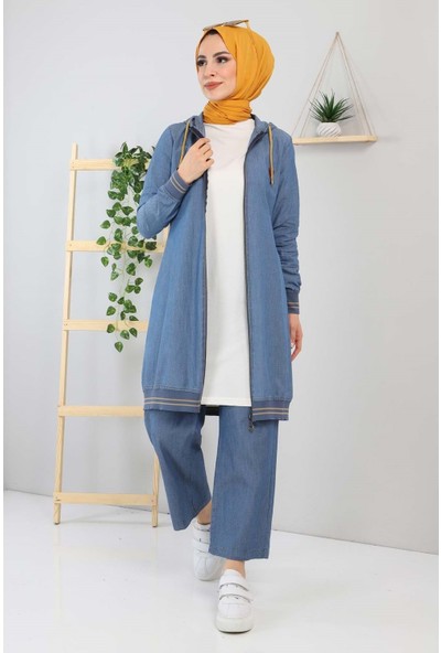 Moda Mihram Armalı Kot Takım Mavi Moda Mihram Armalı Kot Takım Mavi