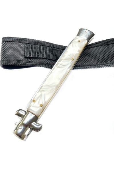 Columbia - 33 cm Sedef Kabze Italyan Stil Stiletto Çakı Katlanabilir Columbia - 33 cm Sedef Kabze Italyan Stil Stiletto Çakı Katlanabilir