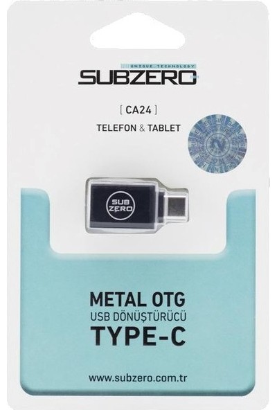 Subzero CA24 (Type-C) Metal Otg Subzero CA24 (Type-C) Metal Otg