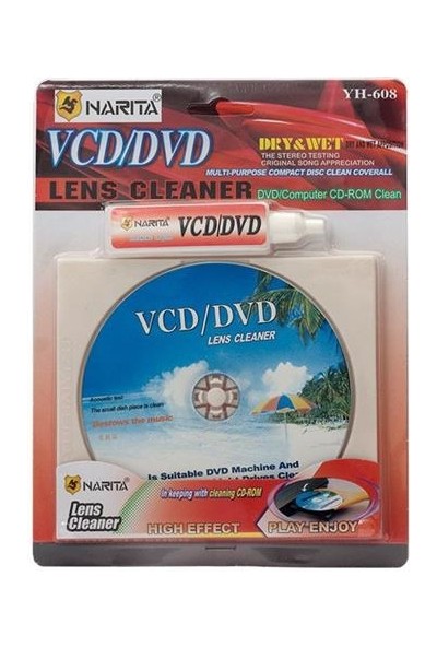 Narita Cd-Dvd Temizleme Seti YH-608 6'lı