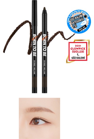 30 Saat Dayanıklı, Akma Yapmayan,kalemtraşlı Jel Göz Kalemi Eye Pencil Well Done (Well Done Brown)