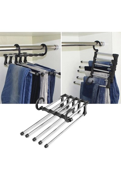 Mbois Pantolon Askılık 5 Li Hareketli Askı