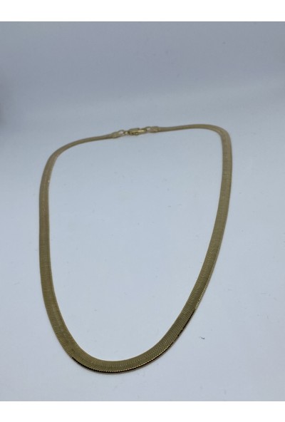 Bibusse Aksesuar Italyan Model Yassı Kolye