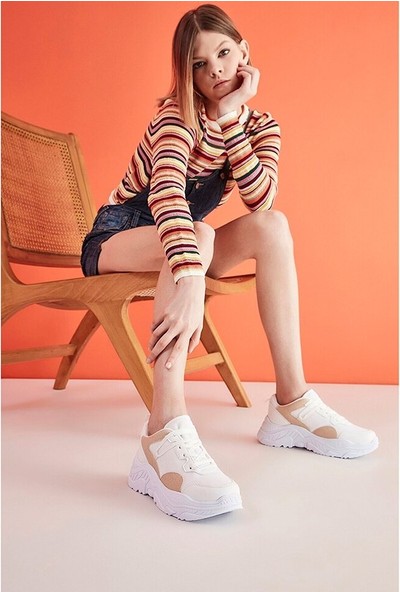 Yaya Beyaz Yaya Kadın Spor Ayakkabı