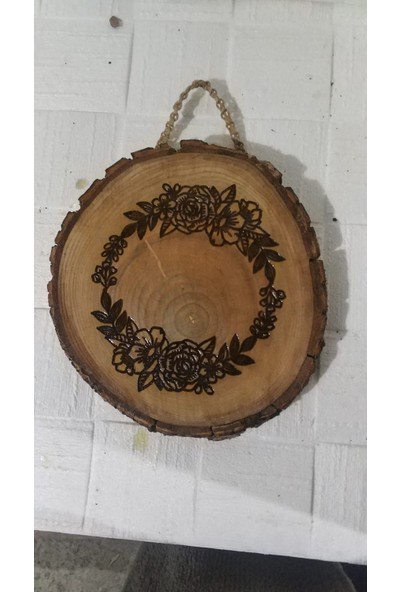 Guncesin Çiçek Desenli Çelenk Motifi