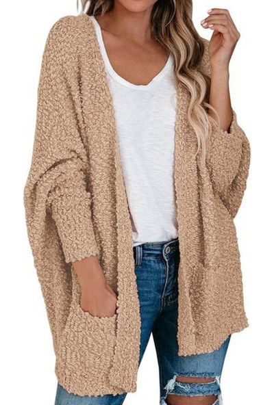 Farfi Casual Kadınlar Hırka Cepler Batwing Uzun Kollu Basit Batwing Uzun Kollu Kadınlar Hırka Tarih Için Hırka (Yurt Dışından) Farfi Casual Kadınlar Hırka Cepler Batwing Uzun Kollu Basit Batwing Uzun Kollu Kadınlar Hırka Tarih Için Hırka (Yurt Dışından)