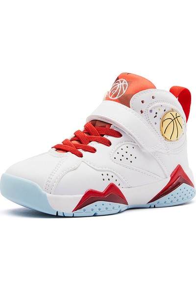 LRsmile Kırmızı - Beyaz Çocuk Basketbol Ayakkabısı (Yurt Dışından)