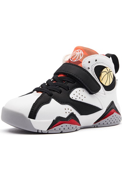 LRsmile Siyah - Beyaz Çocuk Basketbol Ayakkabısı (Yurt Dışından)