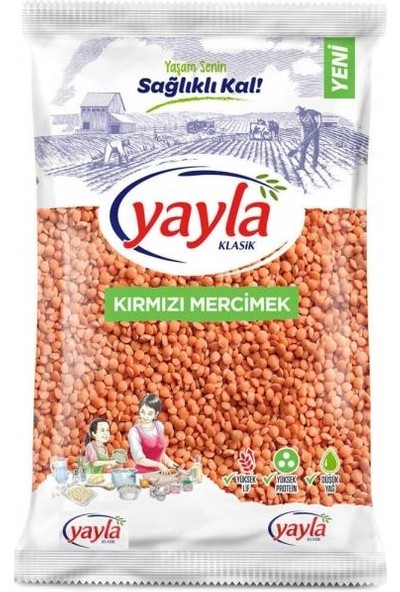 Yayla Kırmızı Mercimek 500 gr Yayla Kırmızı Mercimek 500 gr
