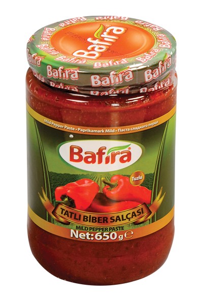 Bafira Tatlı Biber Salçası Cam Kavanoz 650GR Bafira Tatlı Biber Salçası Cam Kavanoz 650GR
