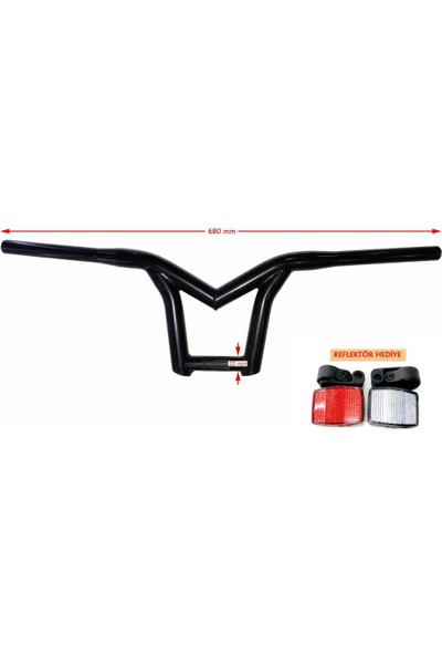 Ybs Bmx Atkılı Bisiklet Gidonu Siyah Ybs Bmx Atkılı Bisiklet Gidonu Siyah