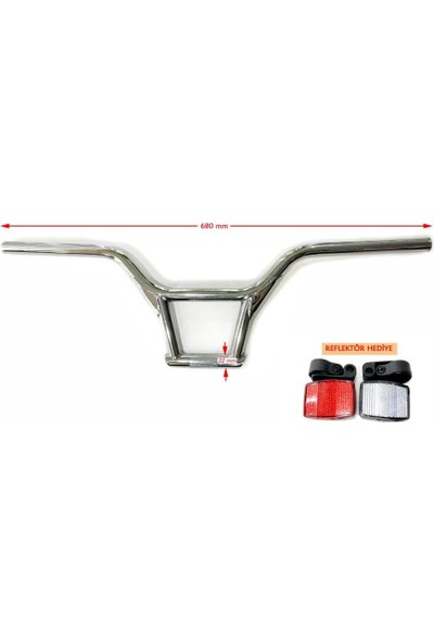 Ybs Bmx Atkılı Bisiklet Gidonu Nikel