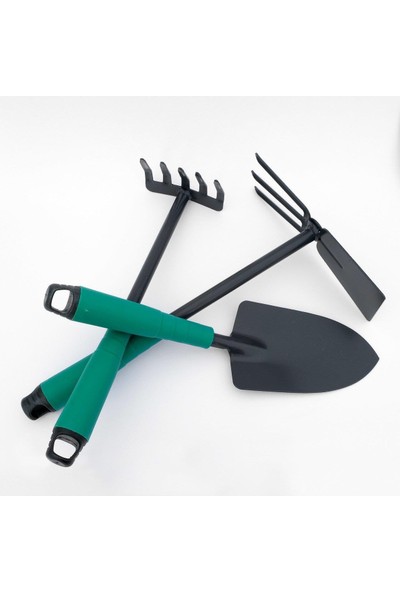 Desa Minyatür 3 Lü Bahçe Seti Kürek Tırmık Çapa Lı Set Desa Minyatür 3 Lü Bahçe Seti Kürek Tırmık Çapa Lı Set