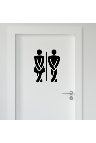 Dizayn All Acil Wc Tuvalet Sticker Etiket