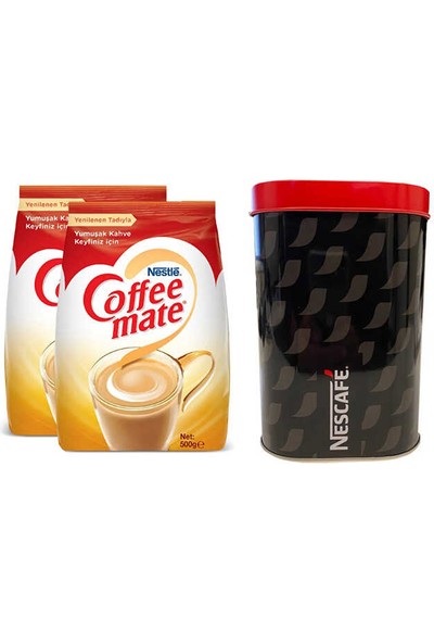 Nescafe Mp 2 Adet Nestle Coffee Mate Kahve Kreması 500GR + Teneke Kutu Nescafe Mp 2 Adet Nestle Coffee Mate Kahve Kreması 500GR + Teneke Kutu