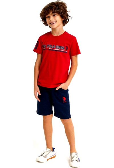 U.S. Polo Assn. US1030 Lisanslı Erkek Çocuk Süprem Bermuda Takım